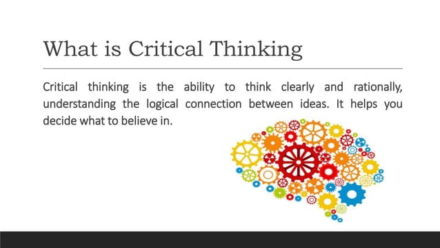 Critical thinking | PPT