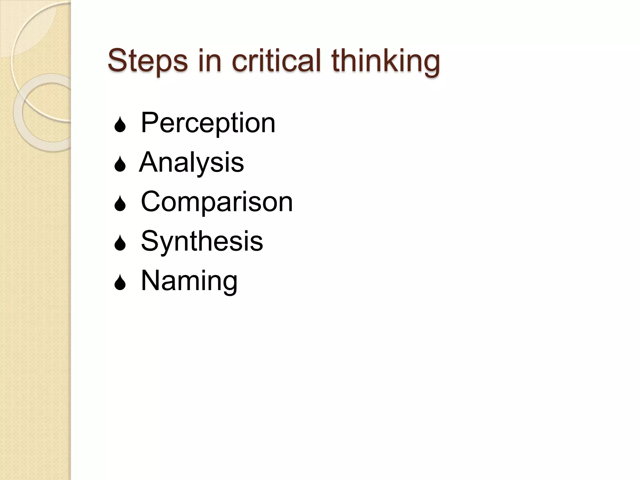 Critical Thinking | PPT