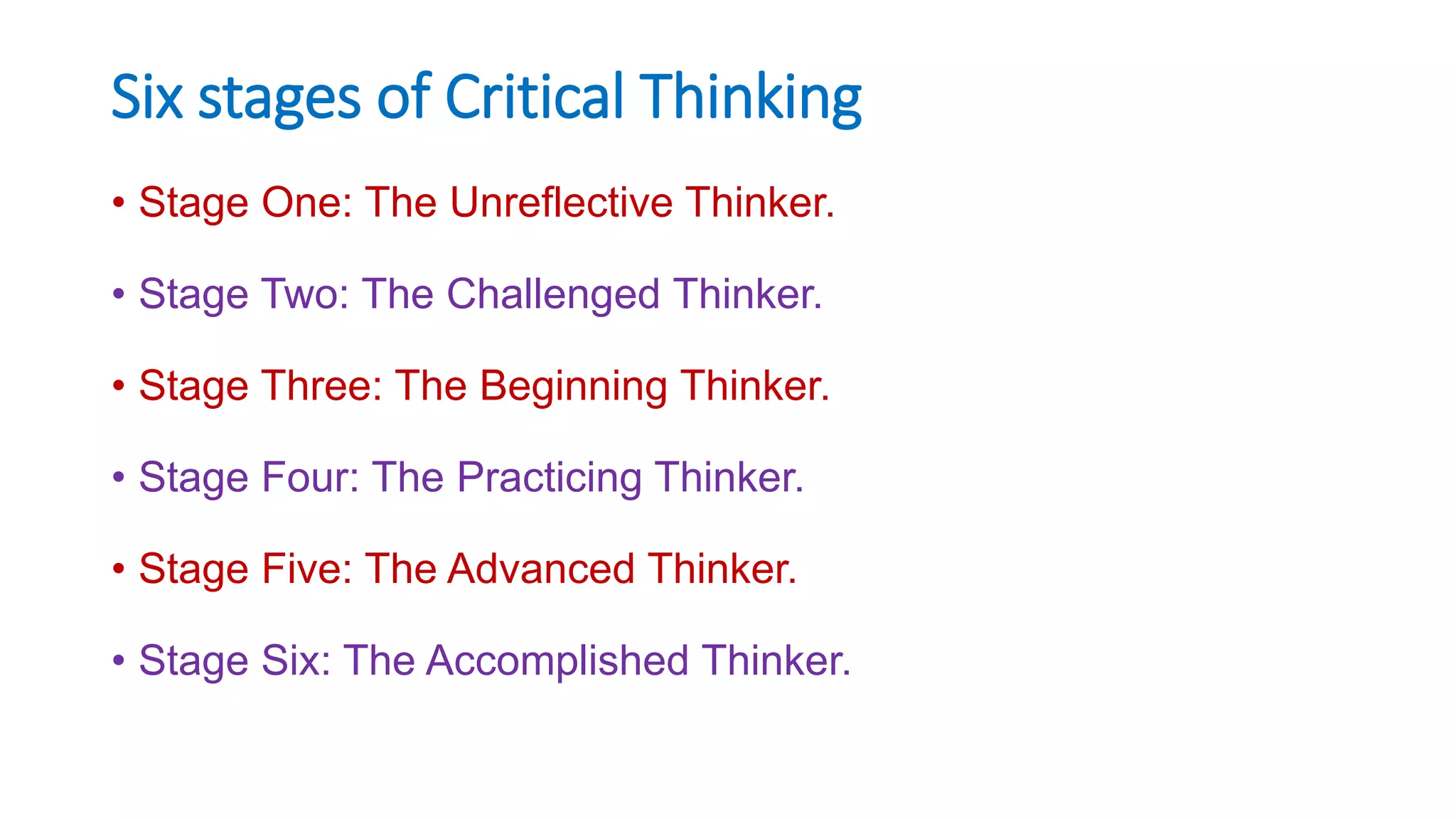 Critical thinking | PPTX