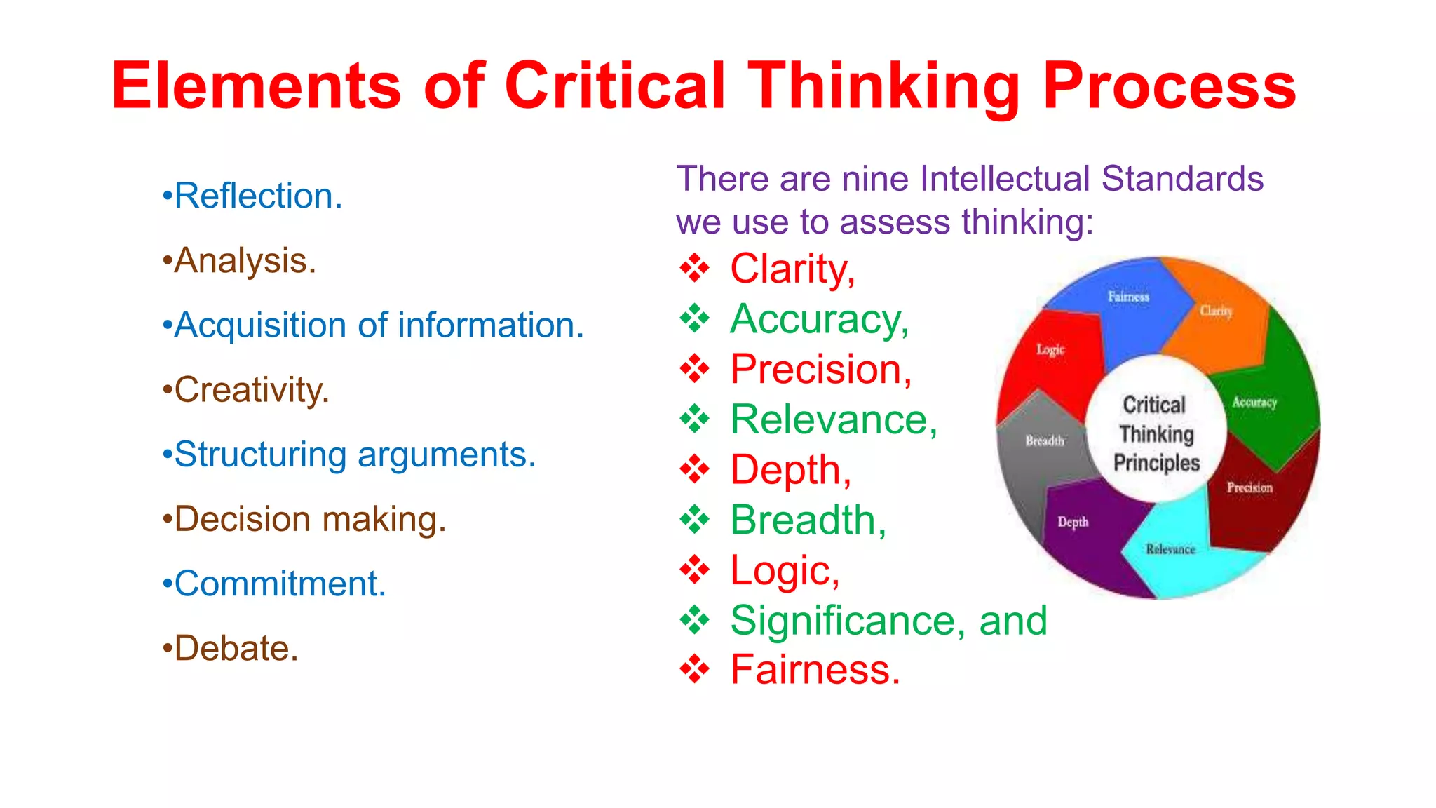 Critical thinking | PPTX