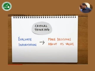 Critical thinking analysis skills | PDF | Careers