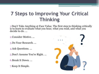 Critical Thinking Materials.ppt | Education