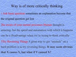 an overview of Critical thinking | PPTX