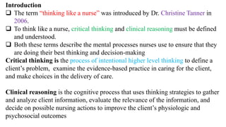 critical thinking presentation in nursing | PDF