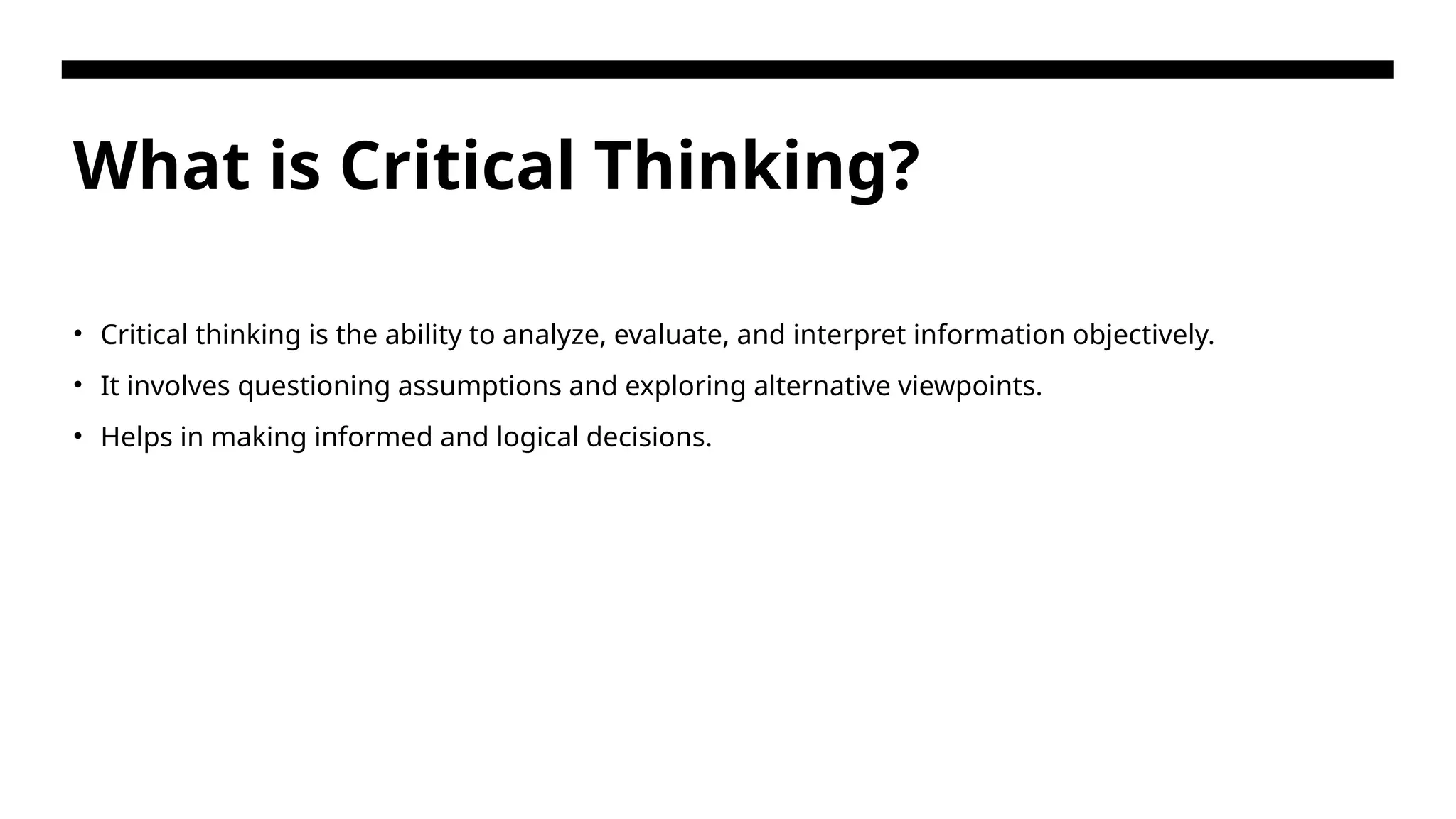 Improving Critical thinking skills .pptx