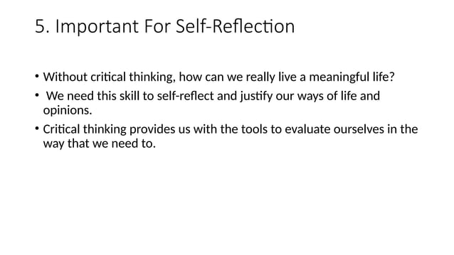 CRITICAL THINKING.pptx notes kmtc clinical medicine | PPTX