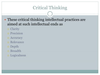 Critical thinking constructing questions and arguments - john diffley | PDF