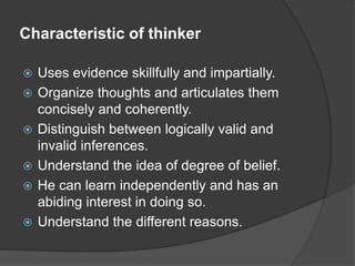 Critical Thinking | PPT