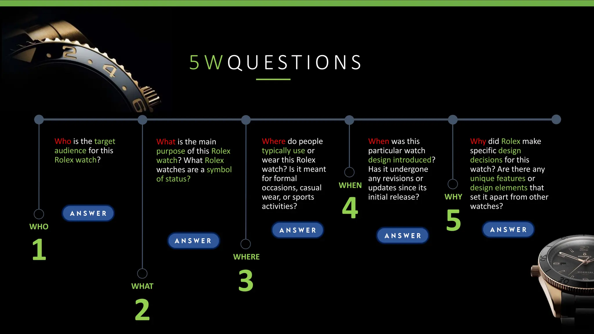 Rolex Watch - Design Decision Analysis. | PDF | Style & Fashion