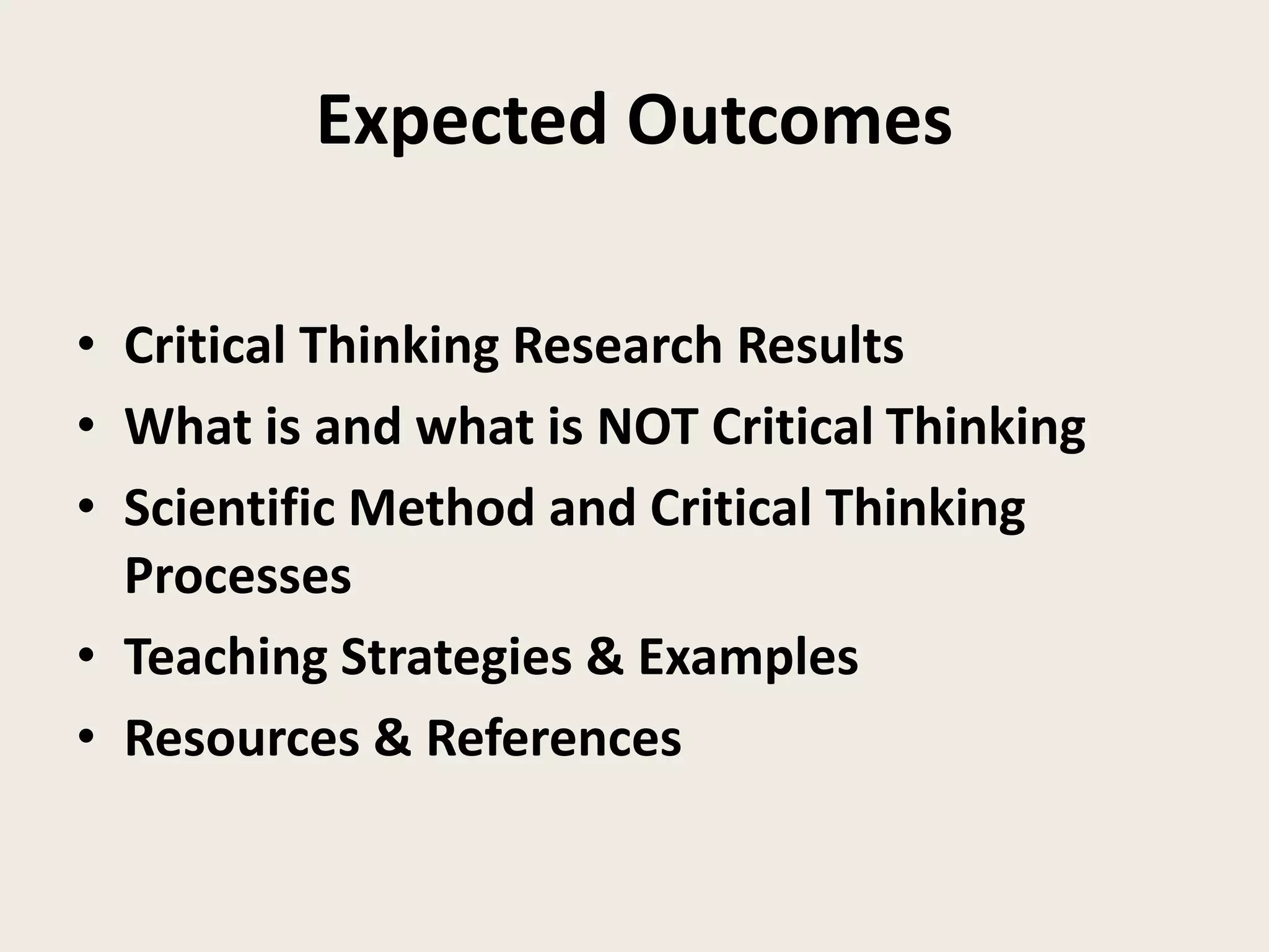 What is Critical Thinking, and How to Teach It? | PPTX