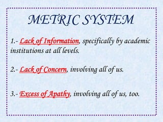 Metric System - Critical Thinking | PPT