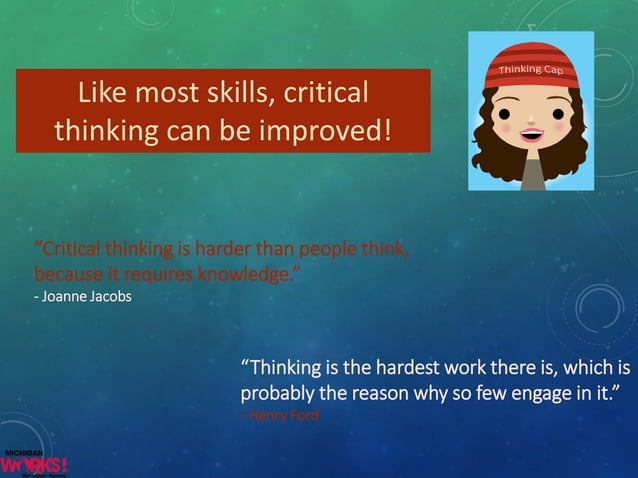 Critical Thinking and Problem Solving | PDF