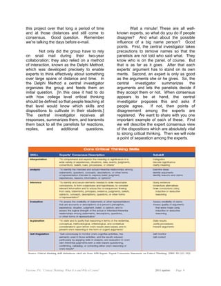 Critical thinking what it is and why it counts | PDF