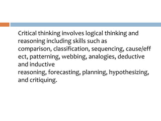 Critical Thinking | PPT