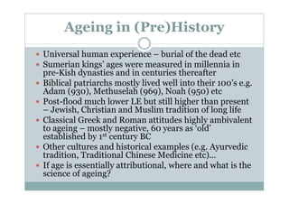 Critical Thinking about Age and Ageing | PPT