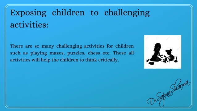 Critical thinking activities for children | PDF | Parenting | Family ...
