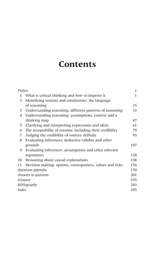 Critical thinking a fisher | PDF | Educational Assessment | Education