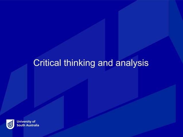 Critical thinking and analysis.pptx | Education