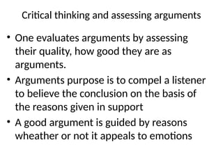Critical thinking and assessing arguments.pptx
