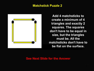 Critical Thinking Puzzles