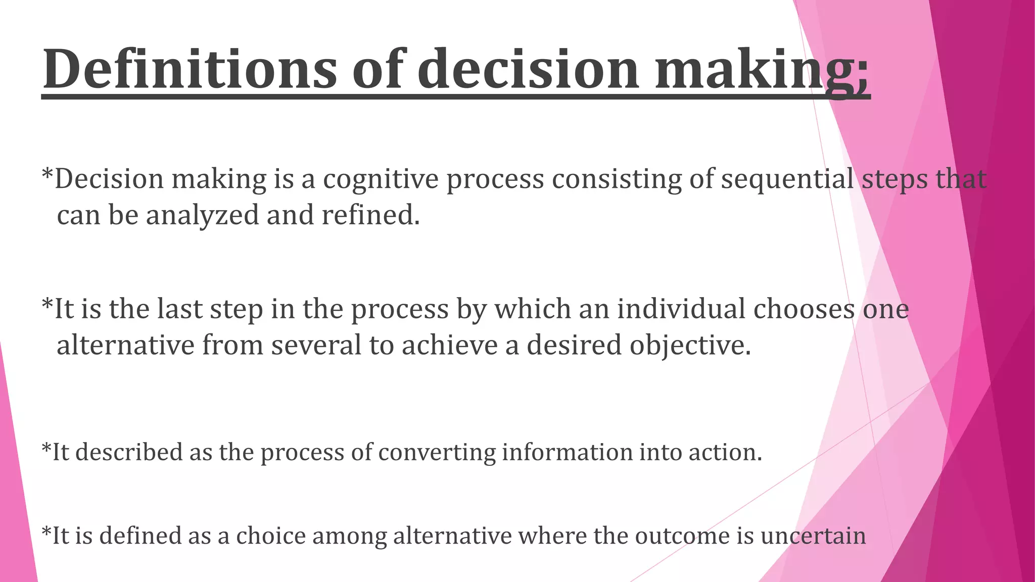 Critical thinking and decision making | PPTX