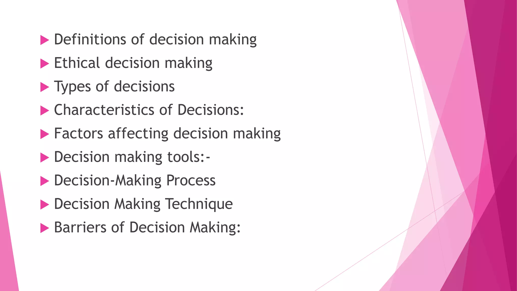 Critical thinking and decision making | PPTX