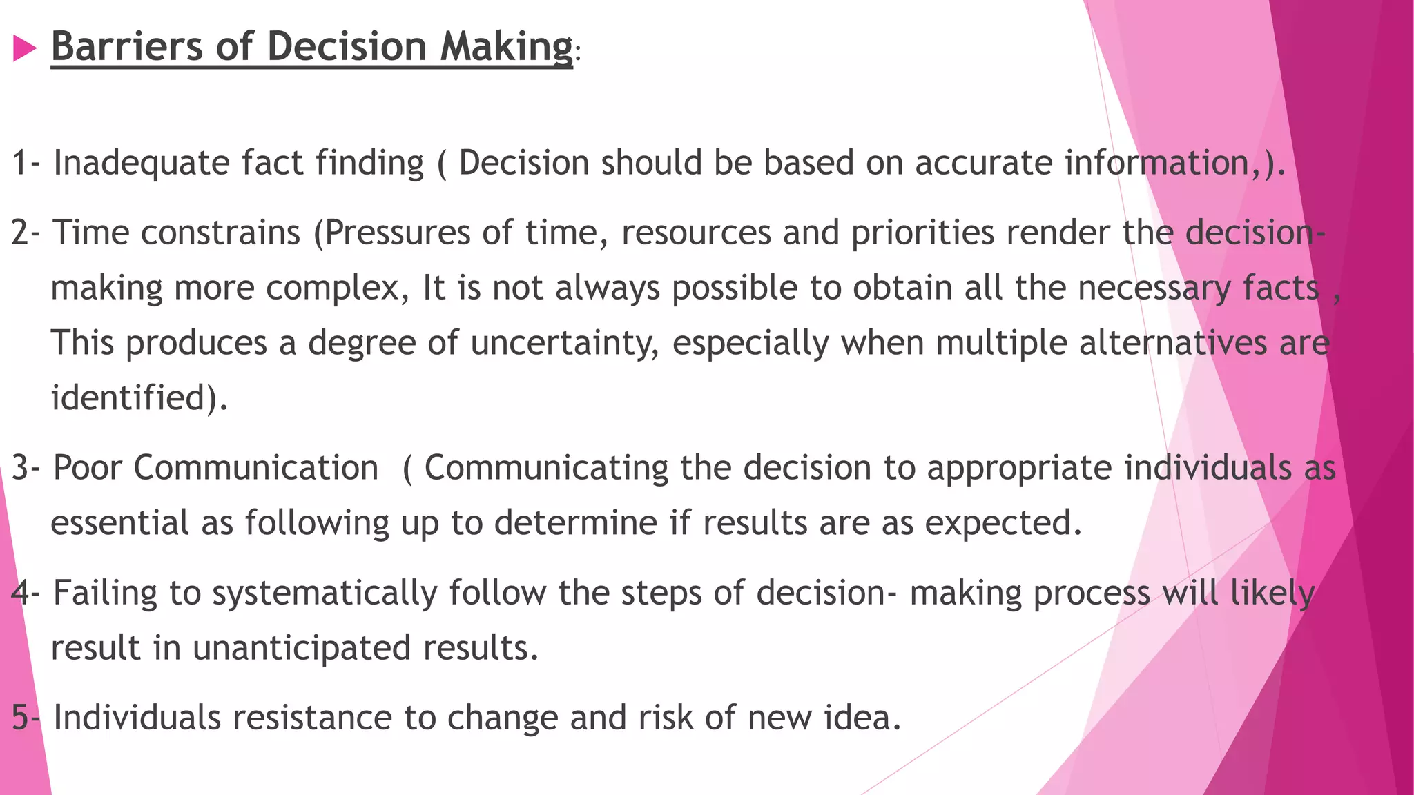 Critical thinking and decision making | PPTX