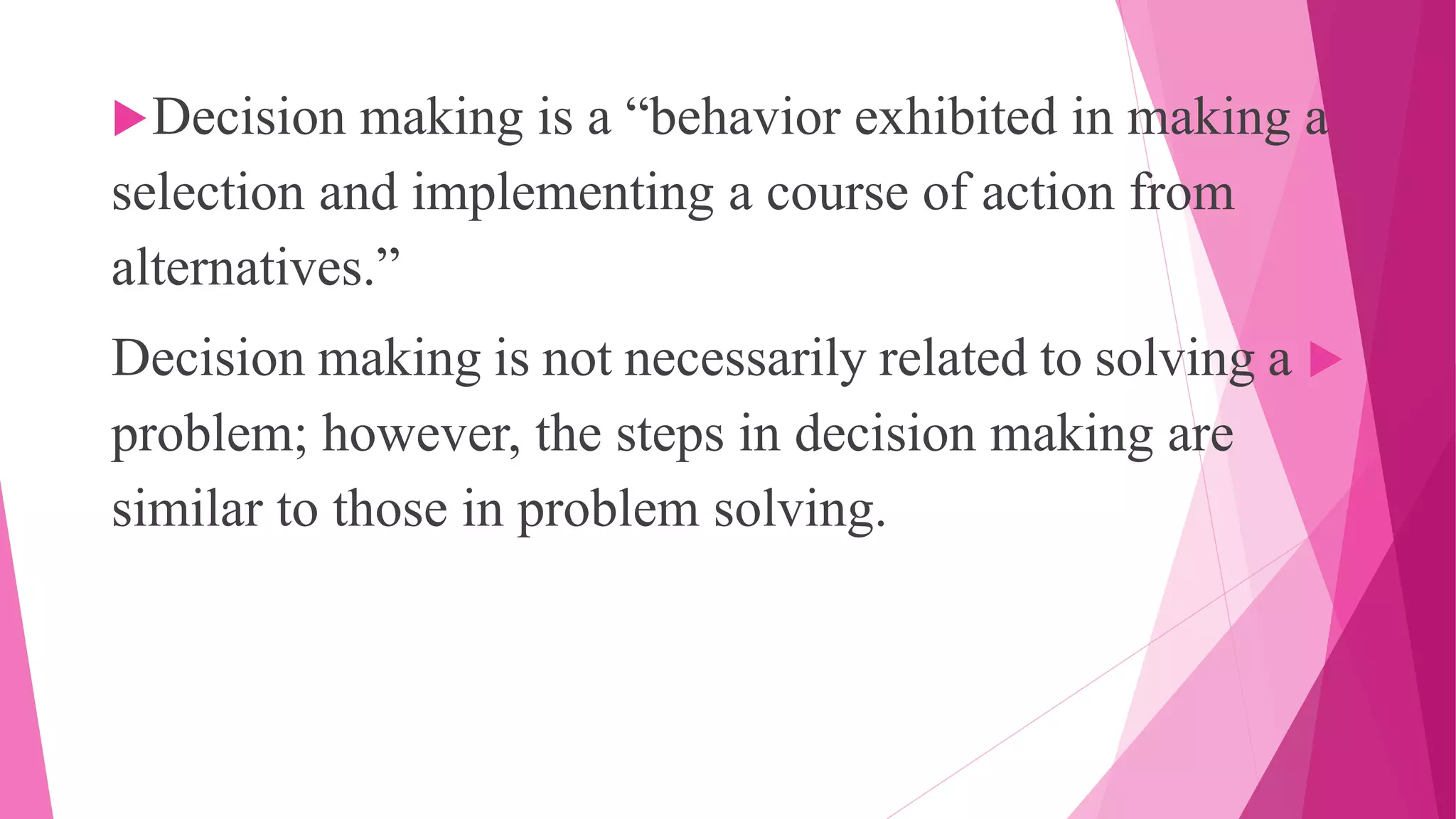 Critical thinking and decision making | PPTX