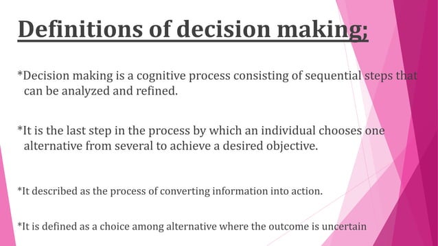 Critical thinking and decision making | PPTX | Education