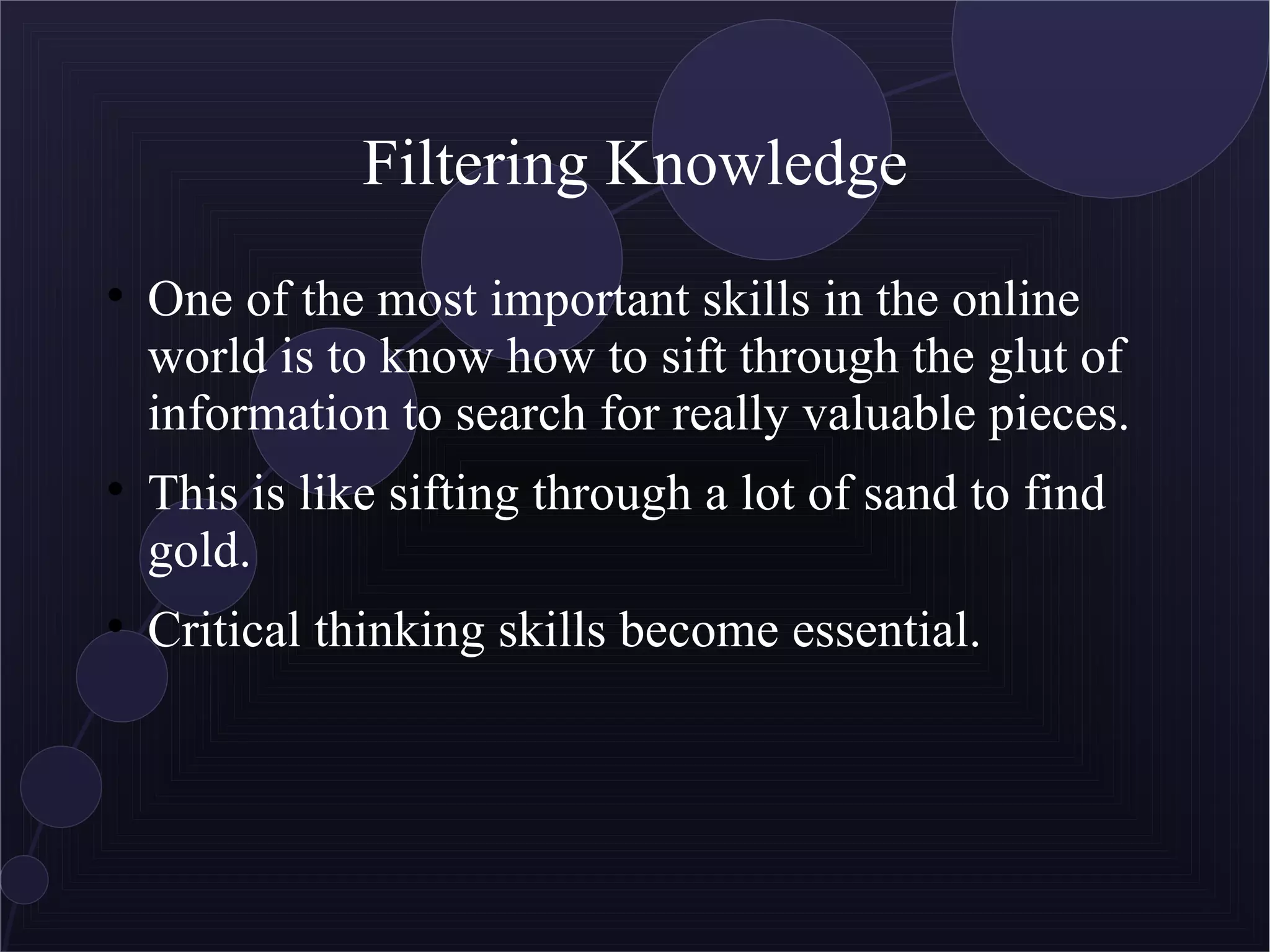 Critical thinking and information technology | PPT