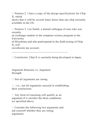 Critical Thinking and Logical Arguments Brook Moore and.docx