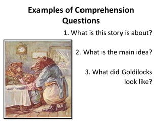 Critical thinking and questions goldilocks | PPTX