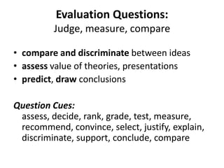 Critical thinking and questions goldilocks | PPTX