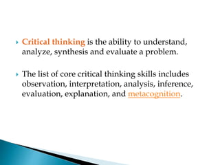 CRITICAL THINKING AND REFLECTIVE PRACTICES.pptx