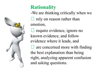 Critical thinking and understanding | PPTX