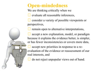 Critical thinking and understanding | PPTX