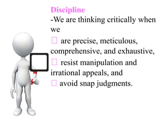 Critical thinking and understanding | PPTX