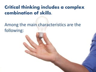 Critical thinking and understanding | PPTX