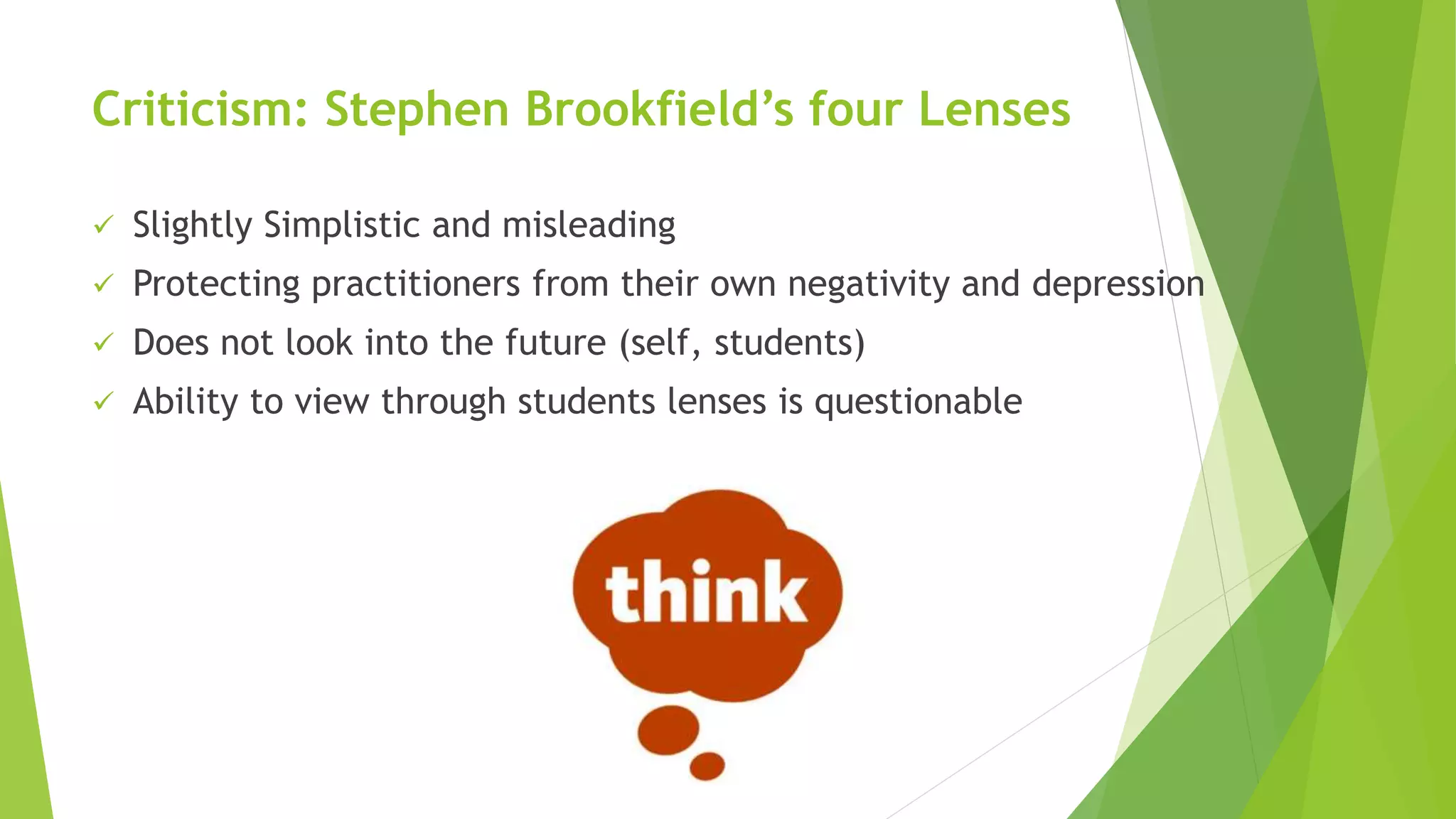 #CriticalReflectiveThinking #Brookfield&kolb | PPTX