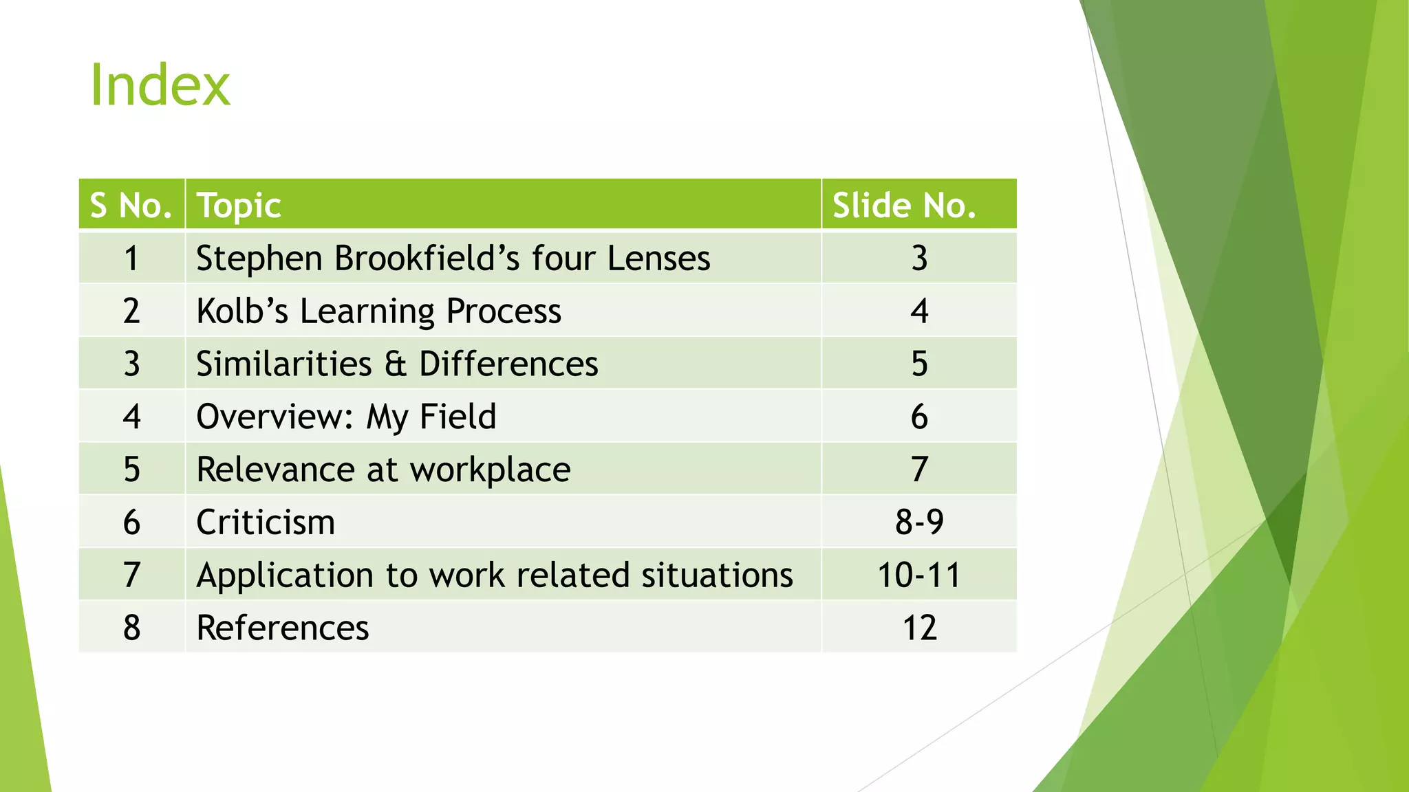 #CriticalReflectiveThinking #Brookfield&kolb | PPTX