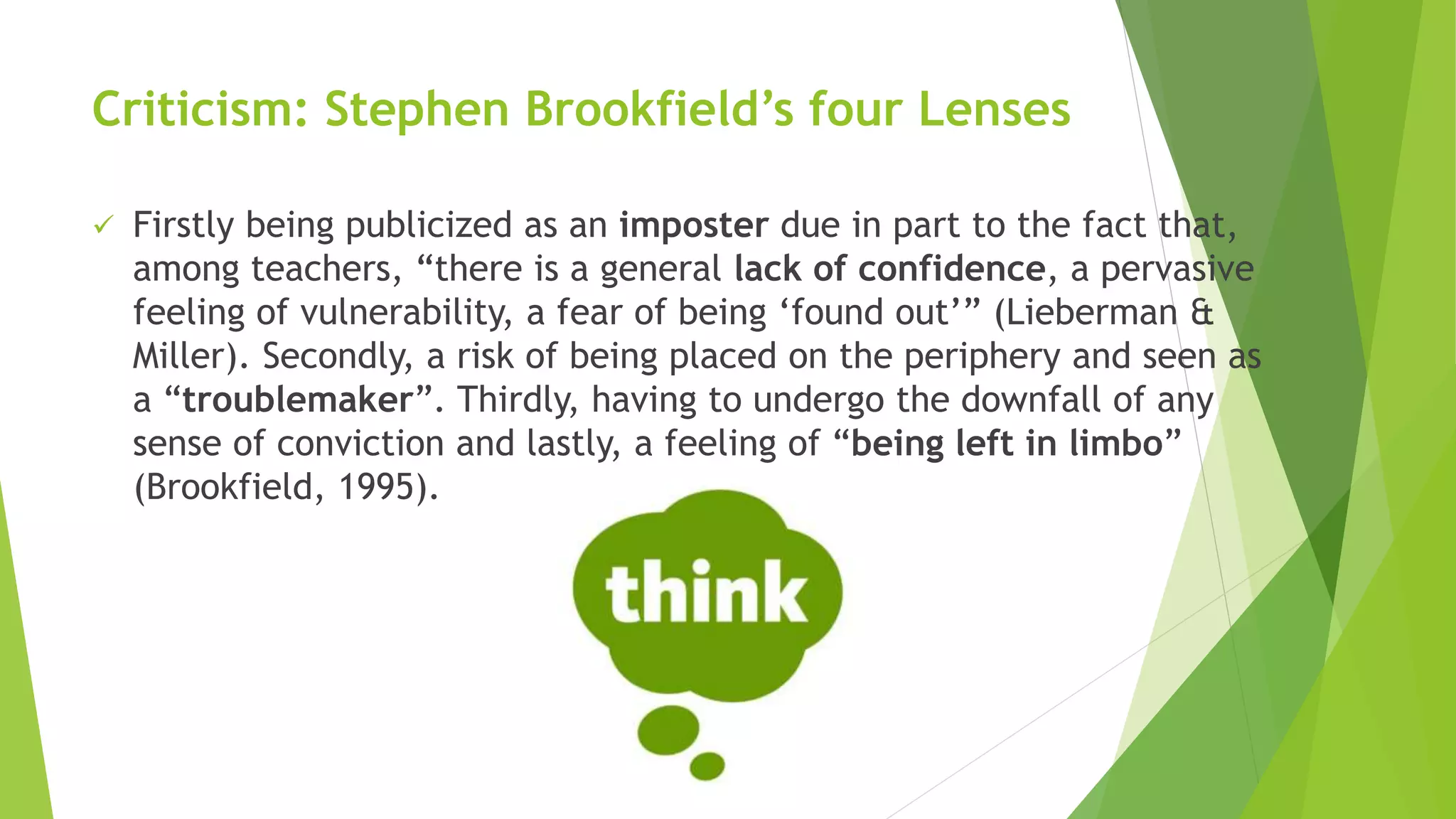 #CriticalReflectiveThinking #Brookfield&kolb | PPTX