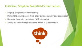 #CriticalReflectiveThinking #Brookfield&kolb | PPT