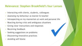 #CriticalReflectiveThinking #Brookfield&kolb | PPTX