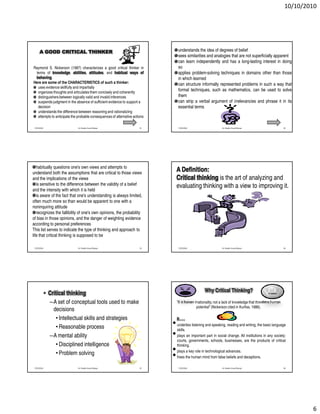 Critical Thinking | PDF