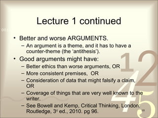 Critical Thinking And Arguments about Contradictions Using Qualitative ...