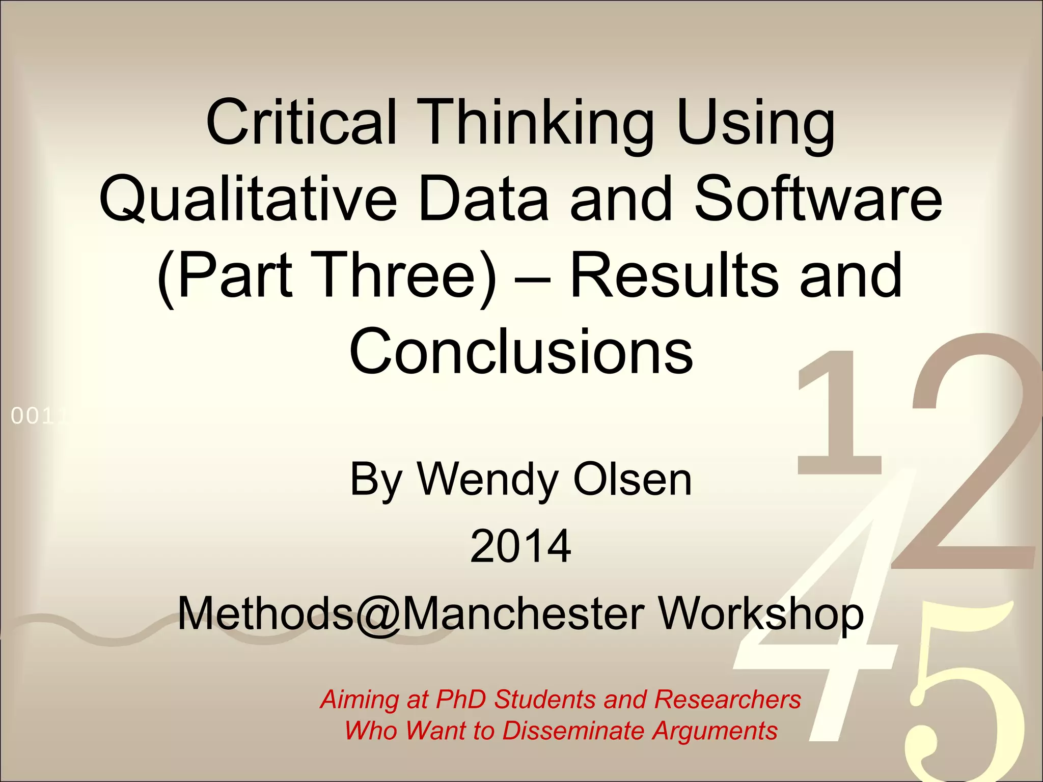 Critical Thinking Contradictions (Part 3) - Resolution/ Conclusions. | PPS