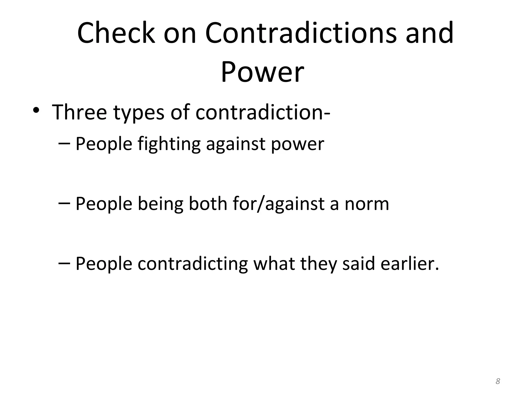 Critical Thinking Contradictions (Part 3) - Resolution/ Conclusions. | PPS