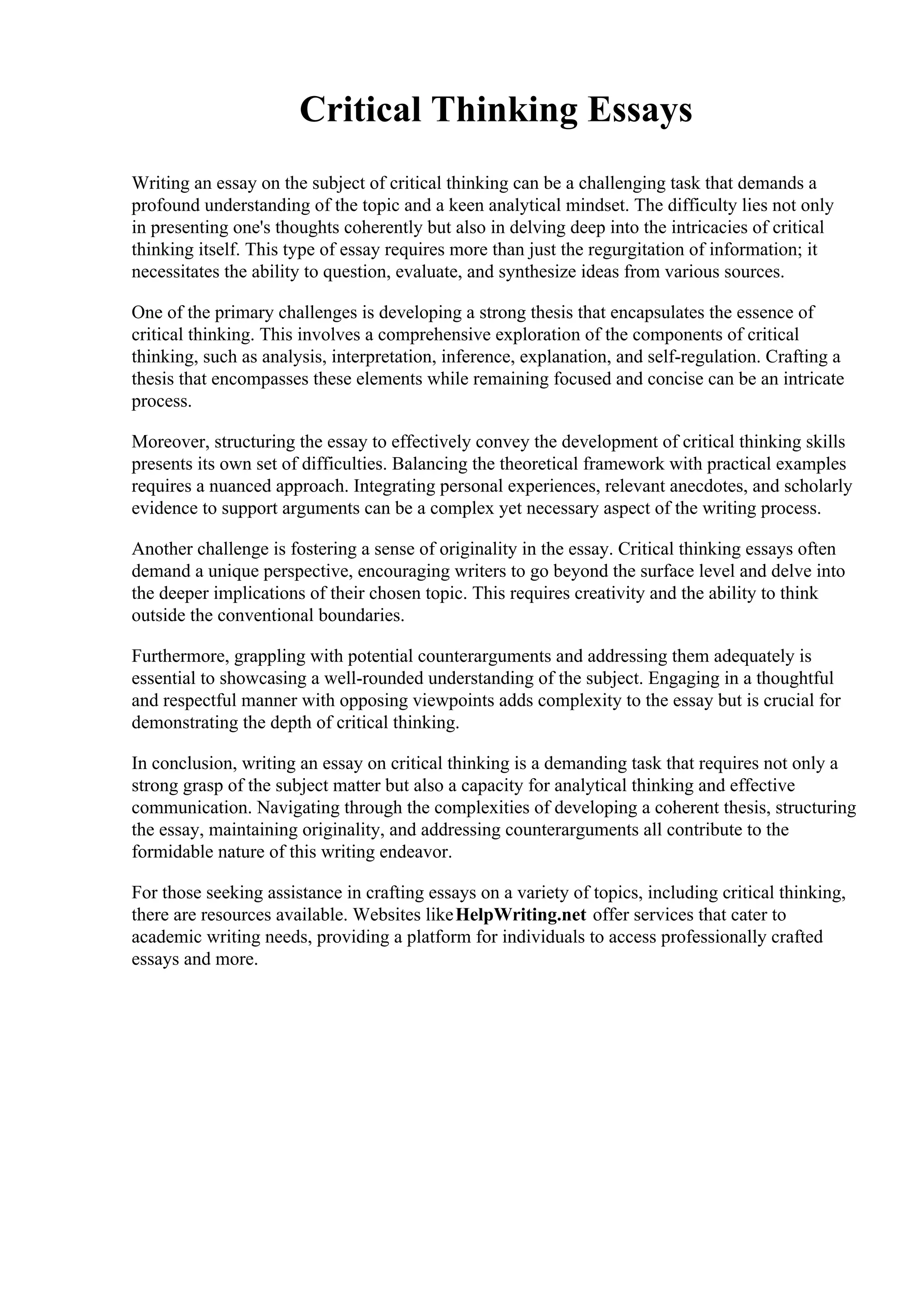 Critical Thinking Essays.pdf