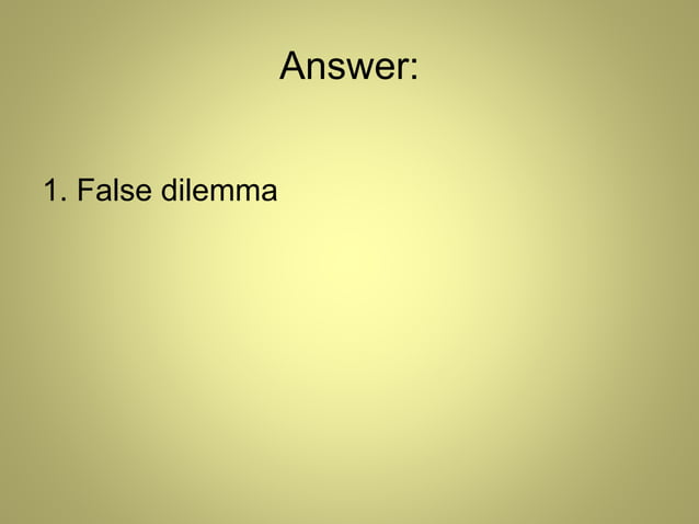 Critical thinking fallacious reasoning | PPT