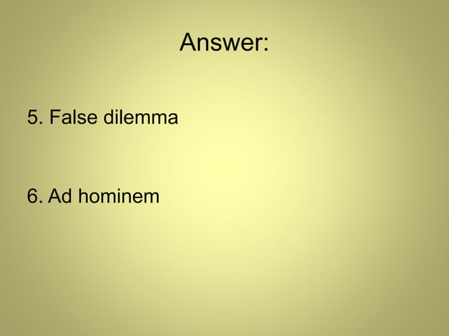 Critical thinking fallacious reasoning | PPT